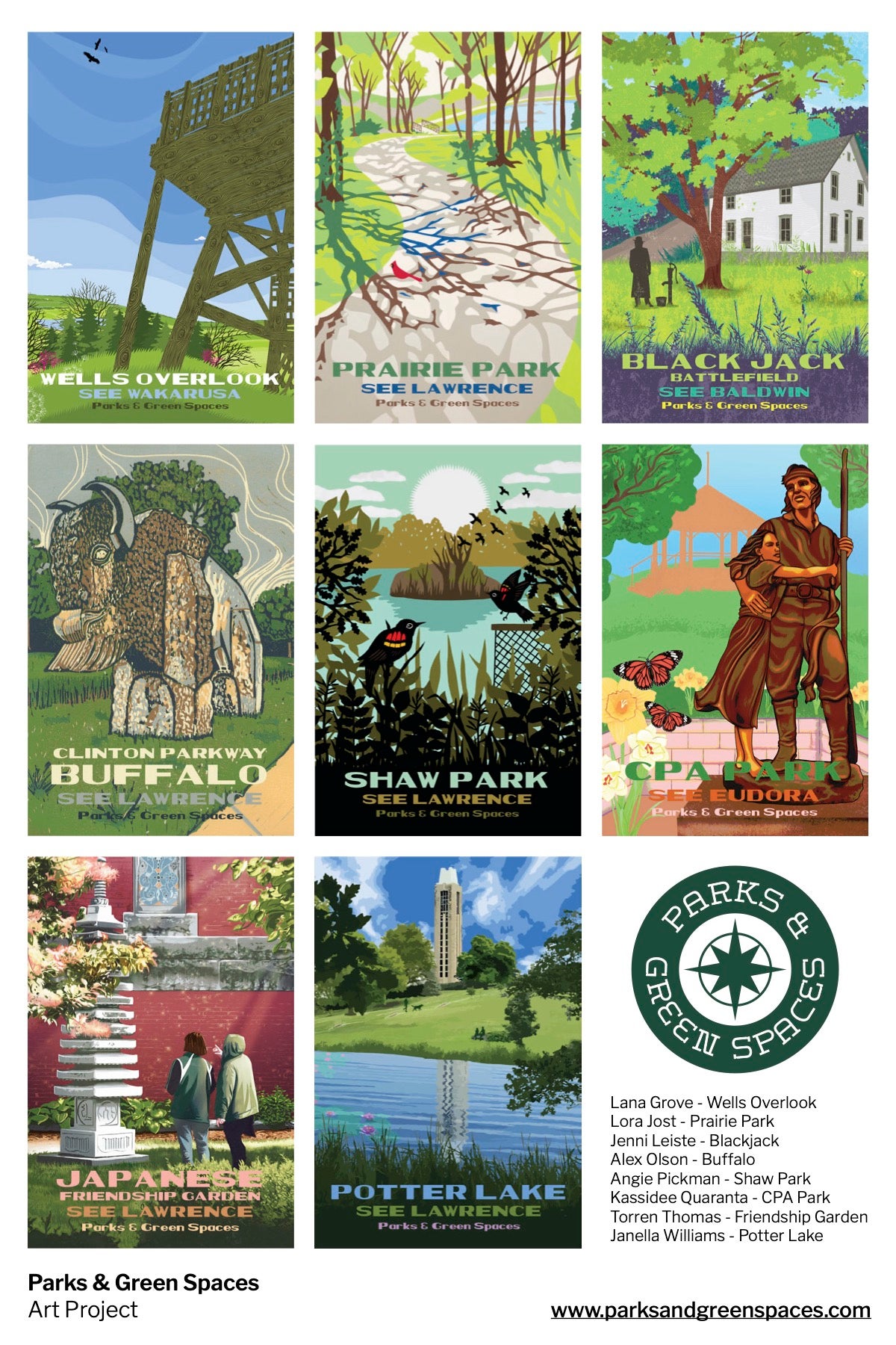 Parks & Green Spaces | JUMBO Postcards